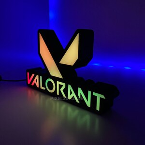 Valorant RGB LED Lamp, Valorant Light Box - Etsy