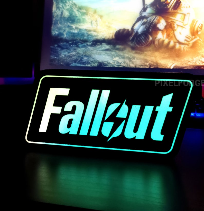 Fallout RGB LED Lamp, Fallout Light Box - Etsy