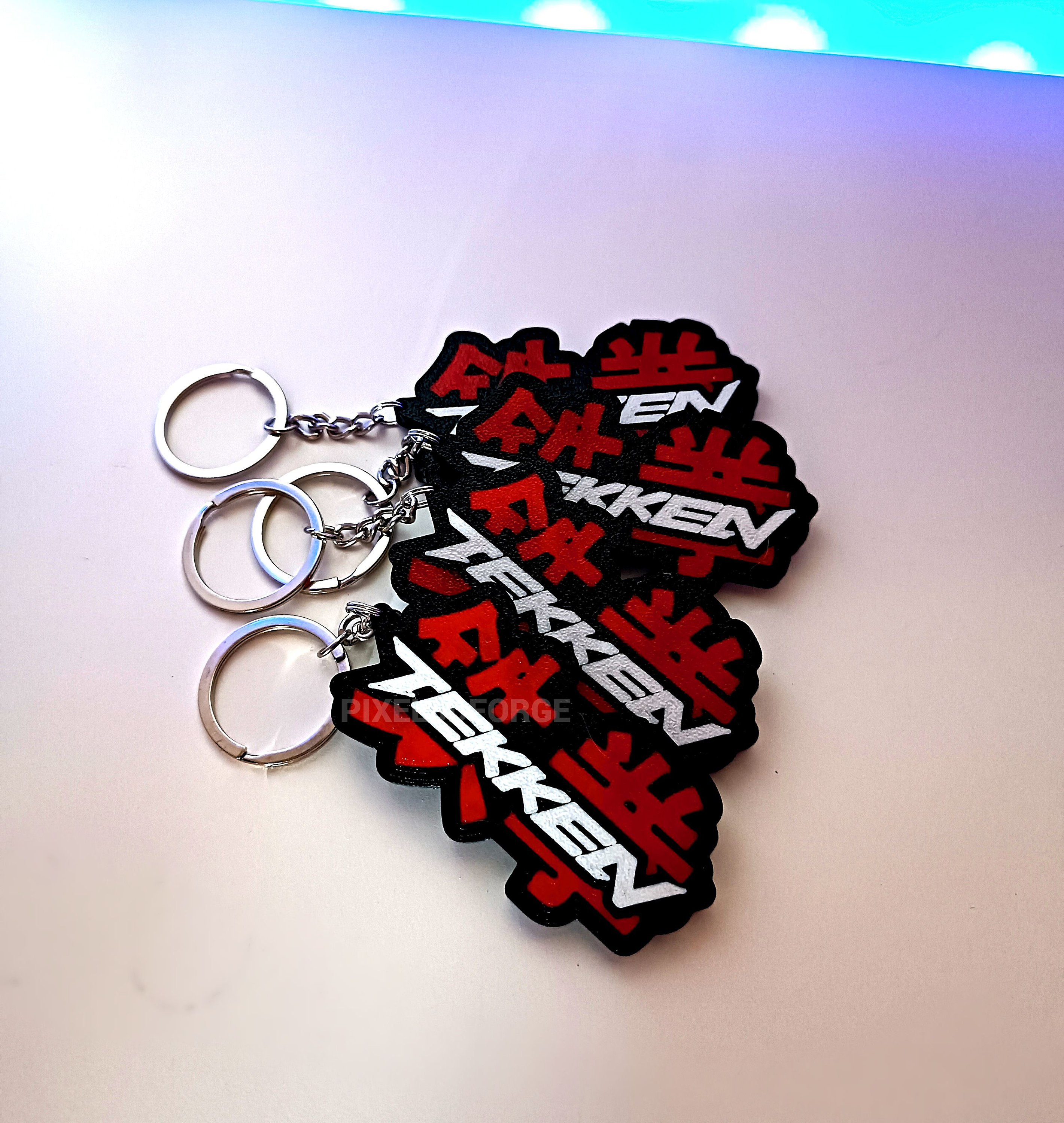 Tekken Keychain, Tekken Logo Keyring - Etsy