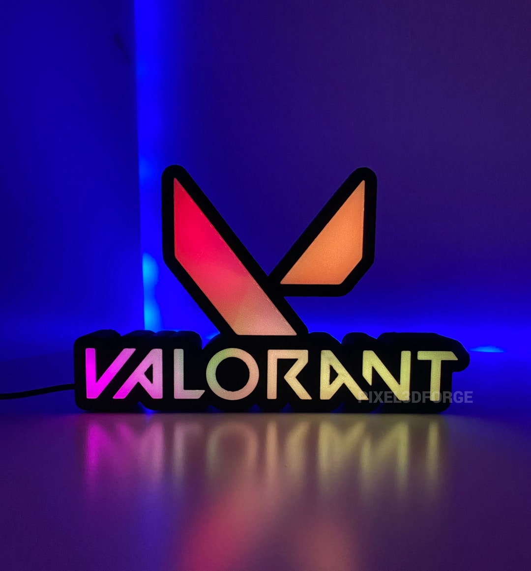 Valorant RGB LED Lamp, Valorant Light Box - Etsy