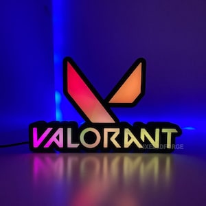 Valorant RGB LED Lamp, Valorant Light Box - Etsy