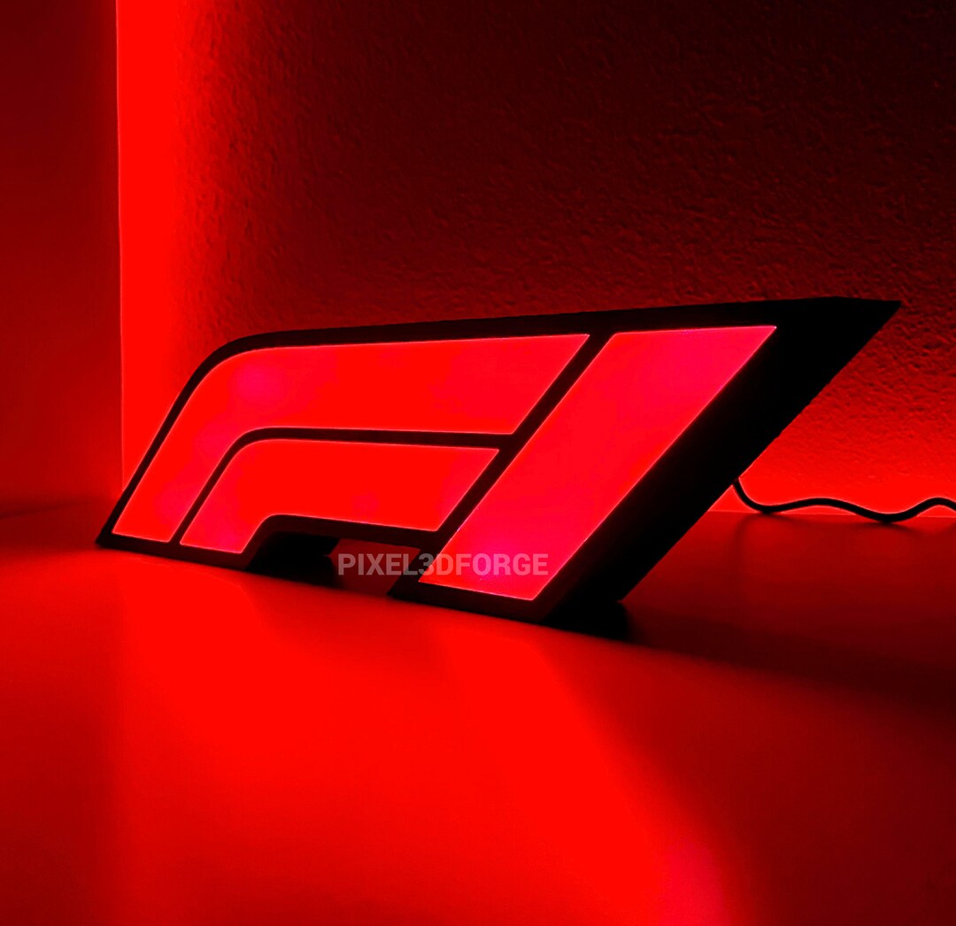 Lámpara LED con el logotipo de F1, caja de luz con el logotipo de F1 ...