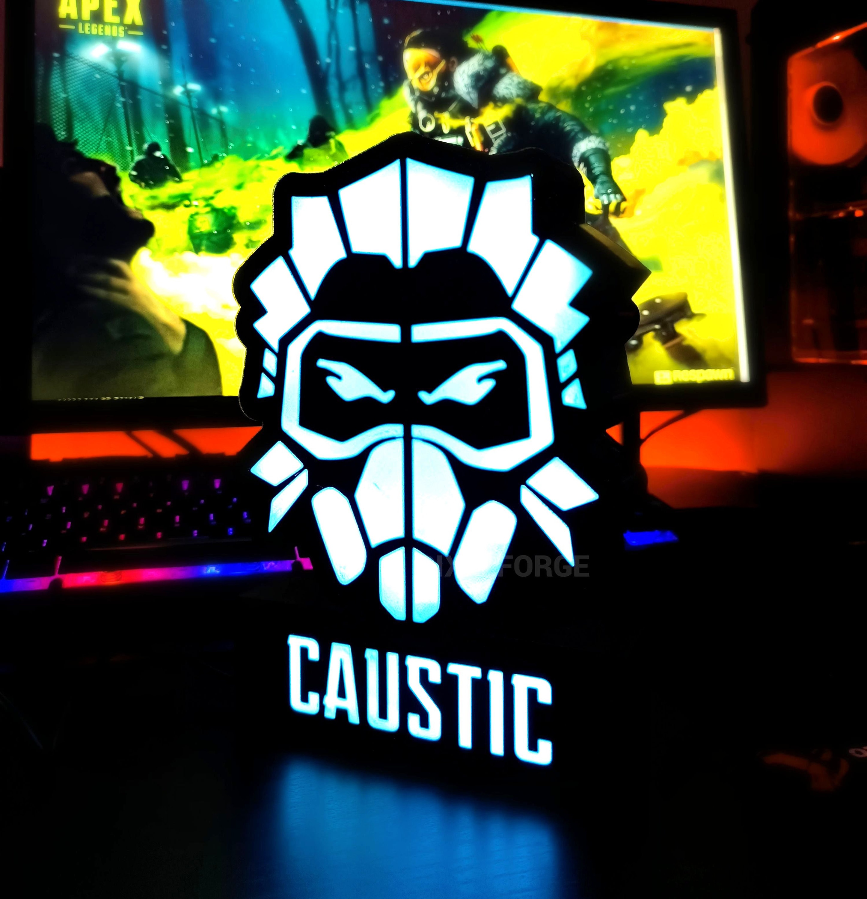 Apex Legends Custom Caustic RGB Led Lamp, Personalized Apex Legends ...