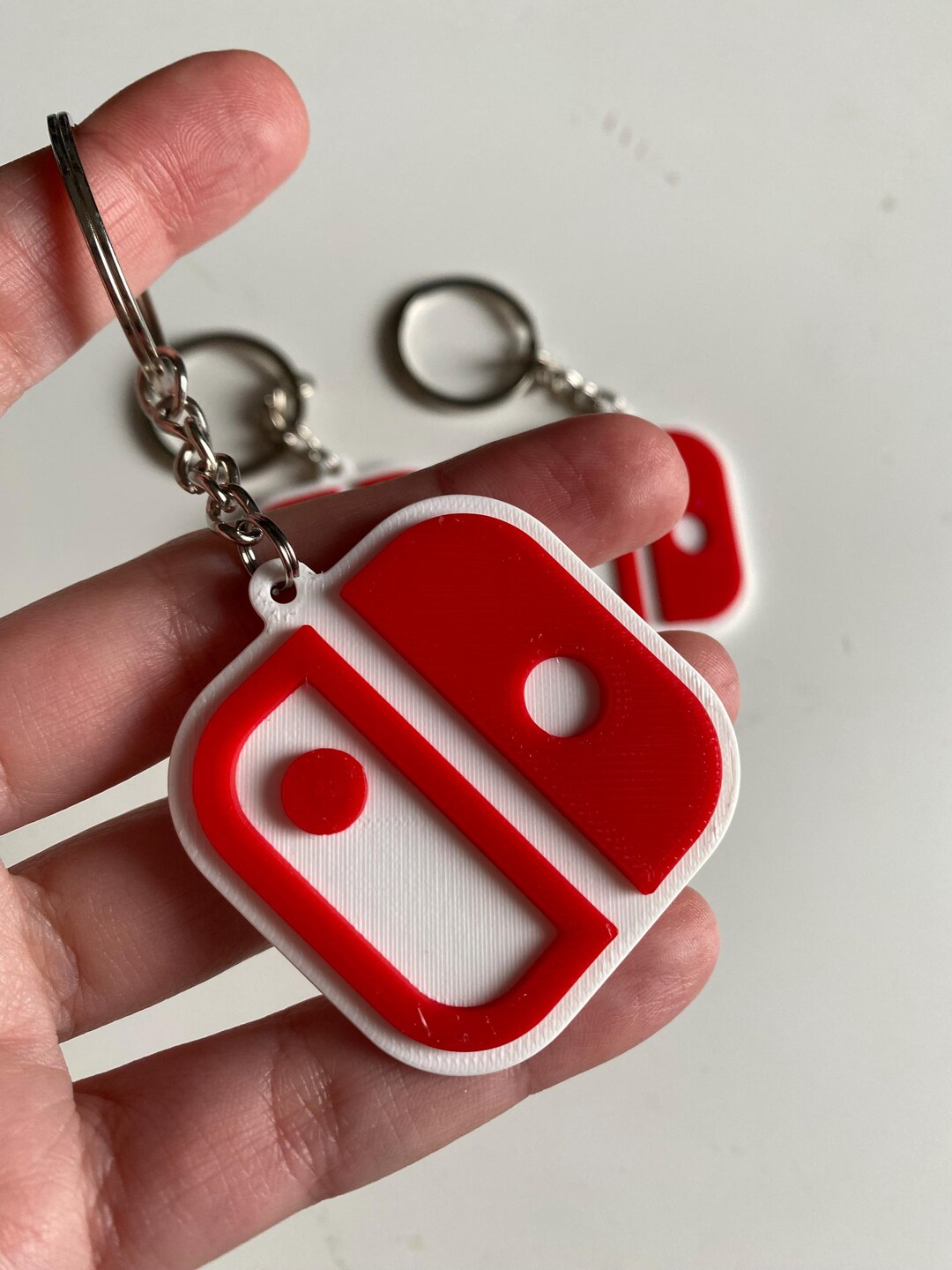 Nintendo Switch Keychain, Nintendo Logo Keyring - Etsy