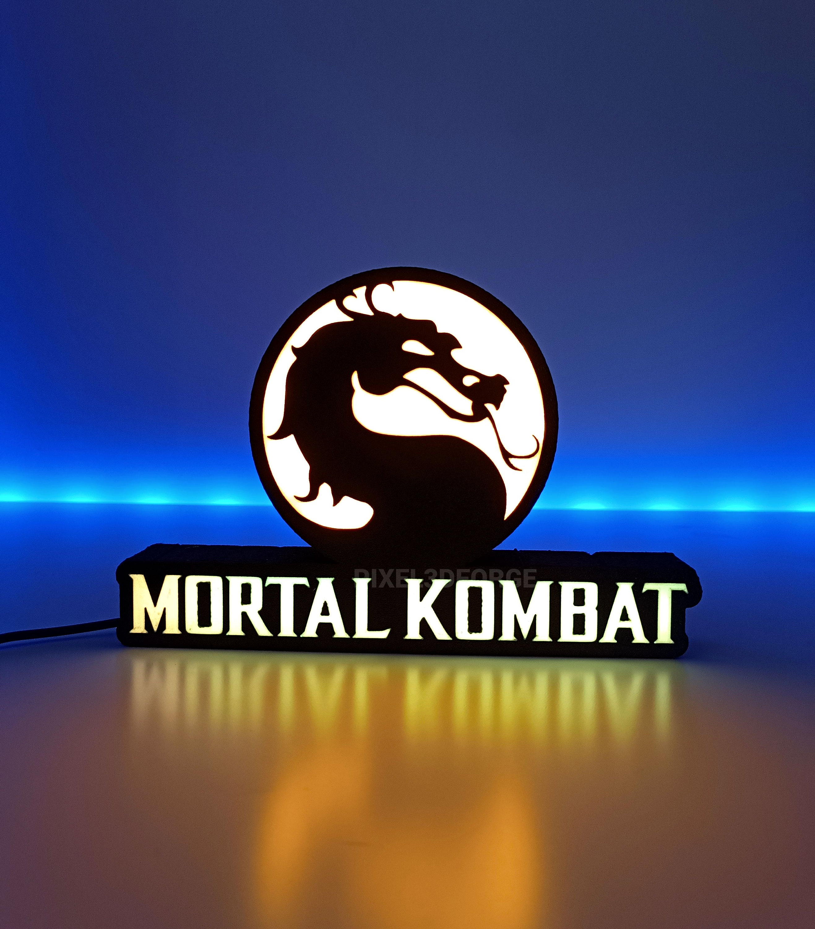 Mortal Kombat RGB LED Lamp, MK Light Box - Etsy