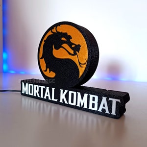 Mortal Kombat RGB LED Lamp, MK Light Box - Etsy