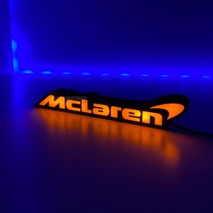 Mclaren LED Lamp, F1 Mclaren Light Box - Etsy