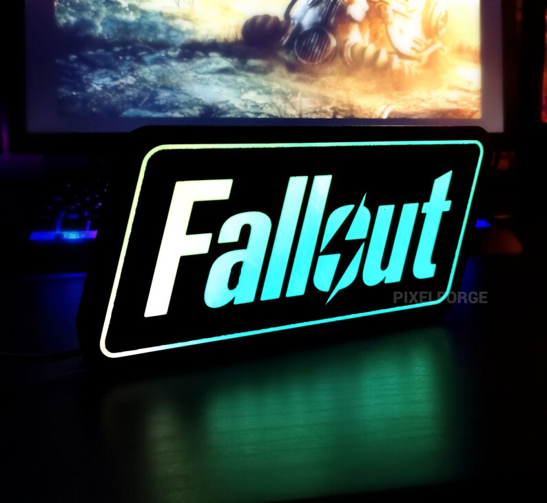 Fallout RGB LED Lamp, Fallout Light Box - Etsy