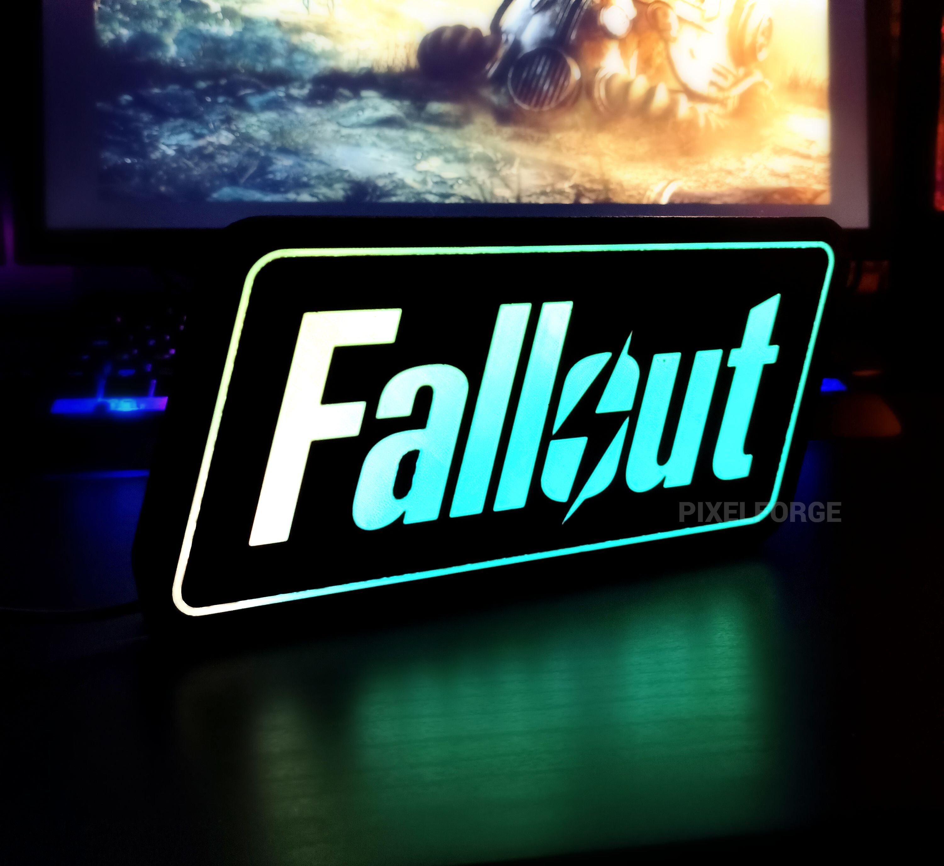 Fallout RGB LED Lamp, Fallout Light Box - Etsy