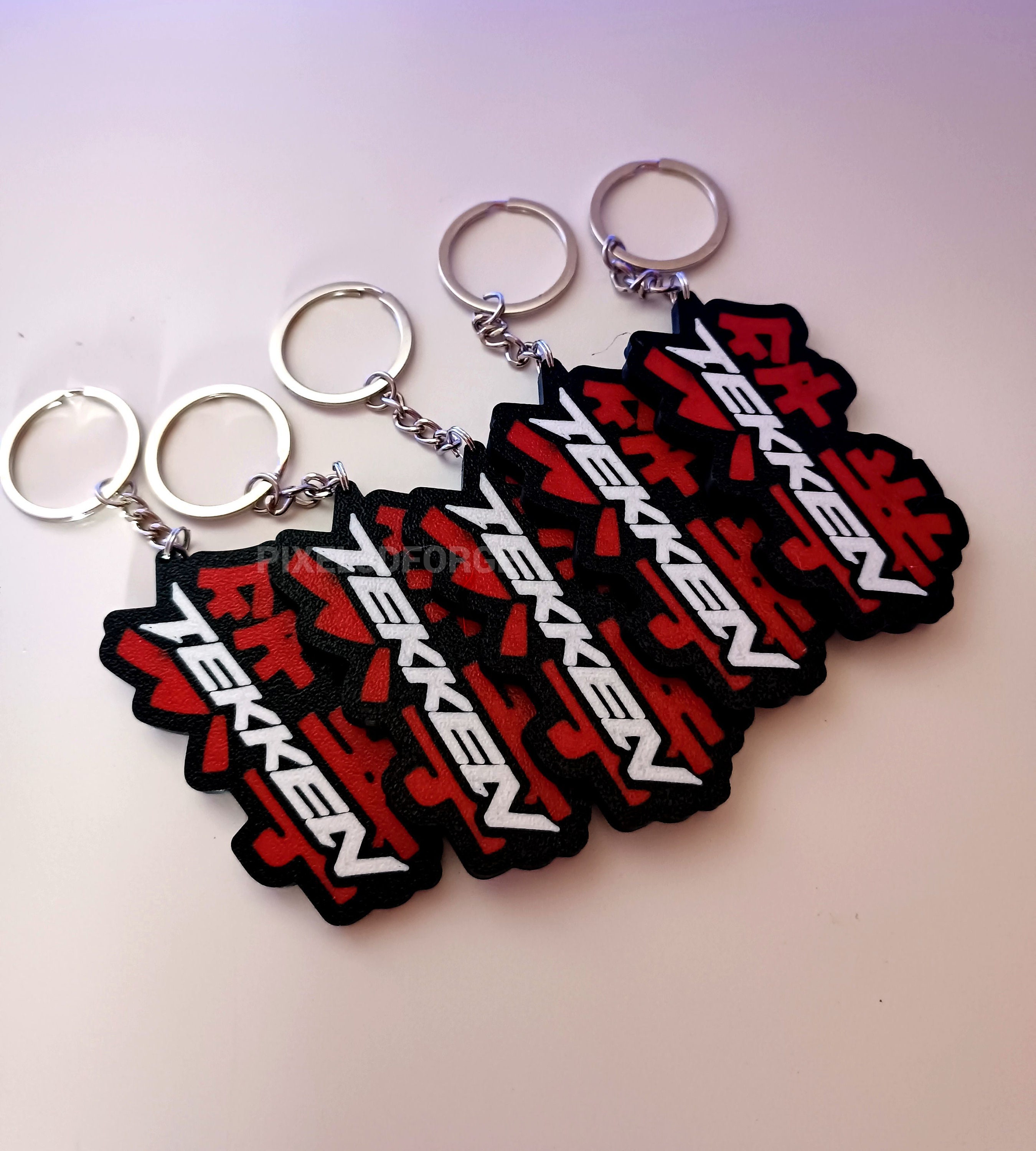 Tekken Keychain, Tekken Logo Keyring - Etsy