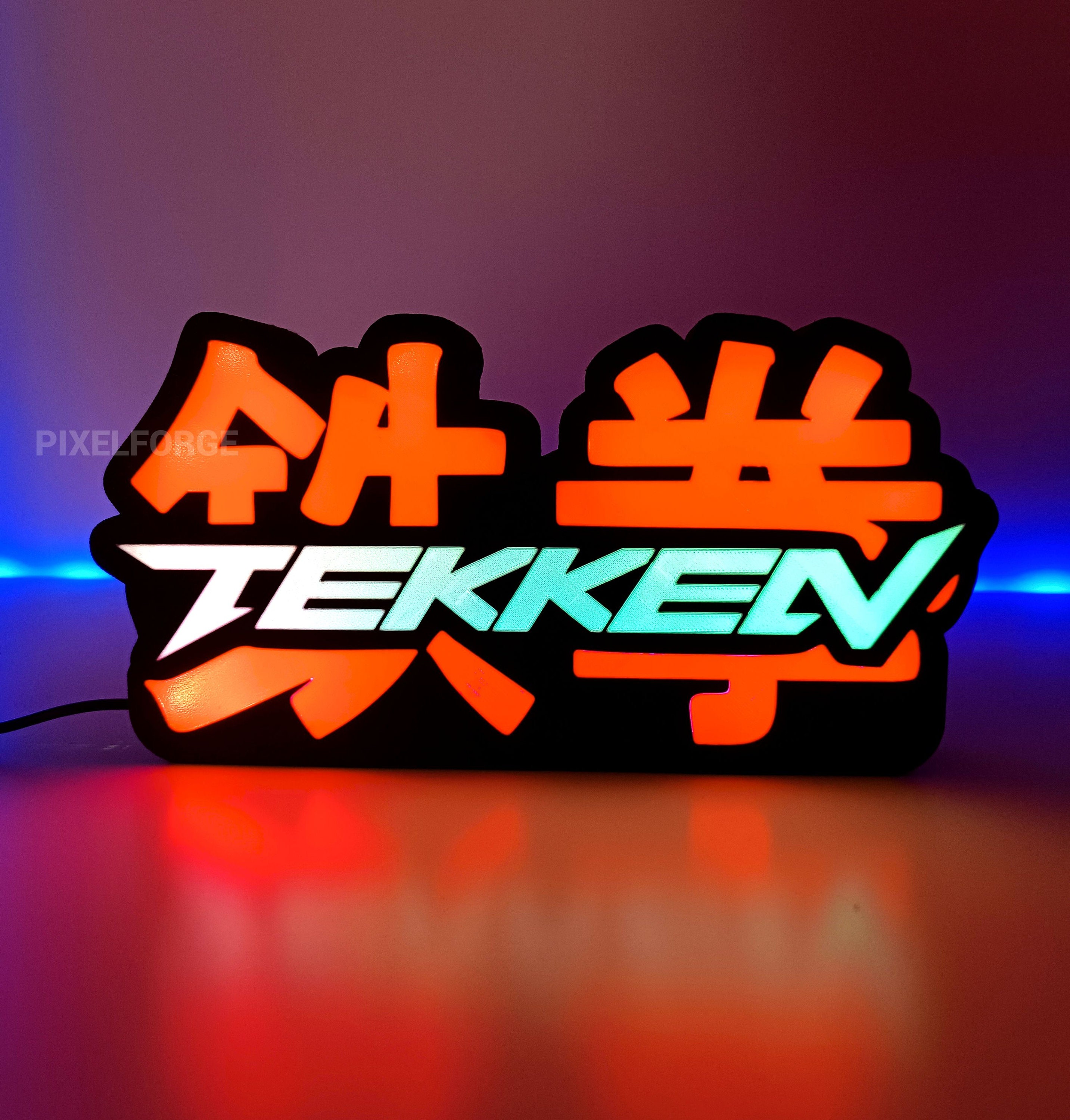 Tekken RGB LED Lamp, Tekken Light Box - Etsy UK