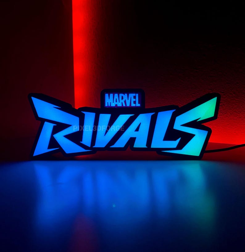 Marvel Rivals RGB LED Lamp, Rivals Light Box - Etsy