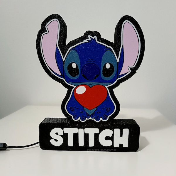 Stitch Led Lamp - Etsy