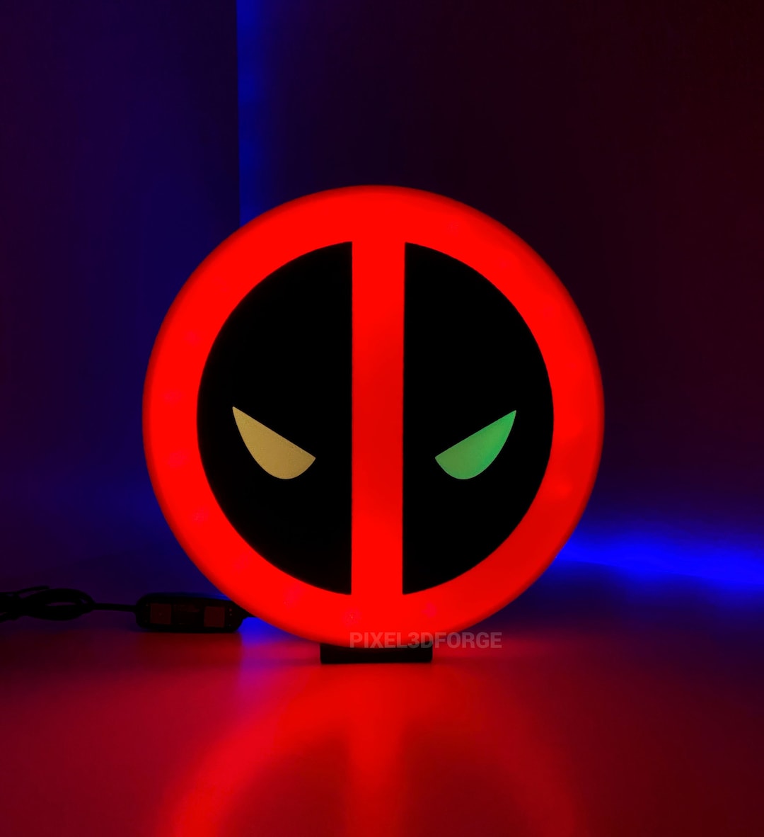 Deadpool RGB LED Lamp, Deadpool Light Box - Etsy