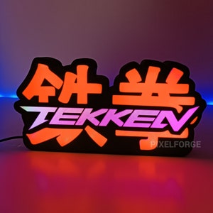 Tekken RGB LED Lamp, Tekken Light Box - Etsy