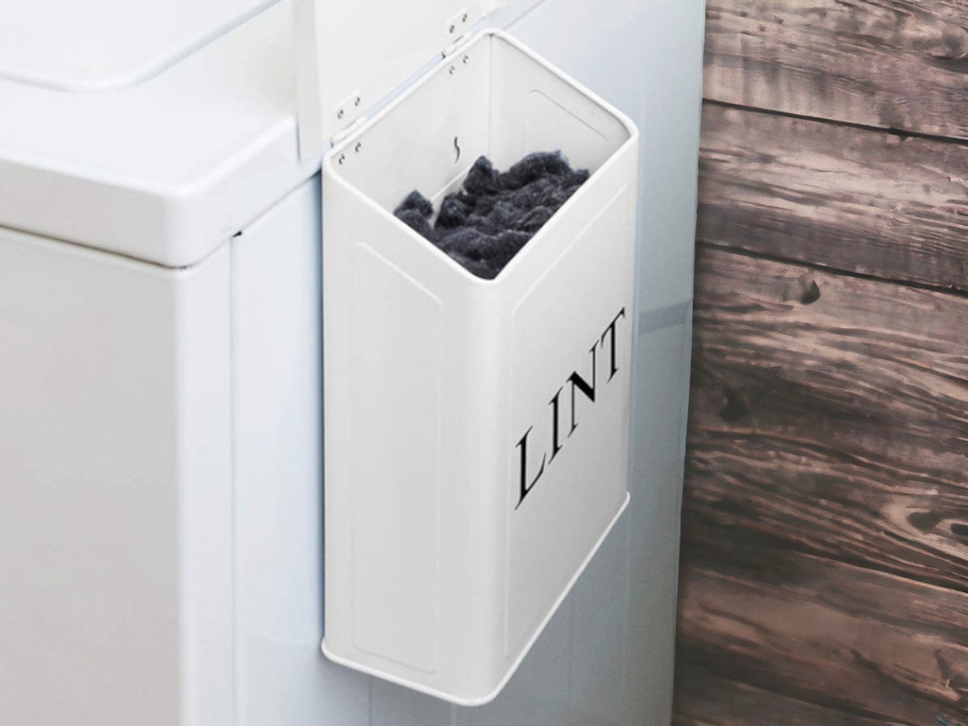 Customisable Magnetic Lint Bin, Lint Storage, Laundry Lint Container ...