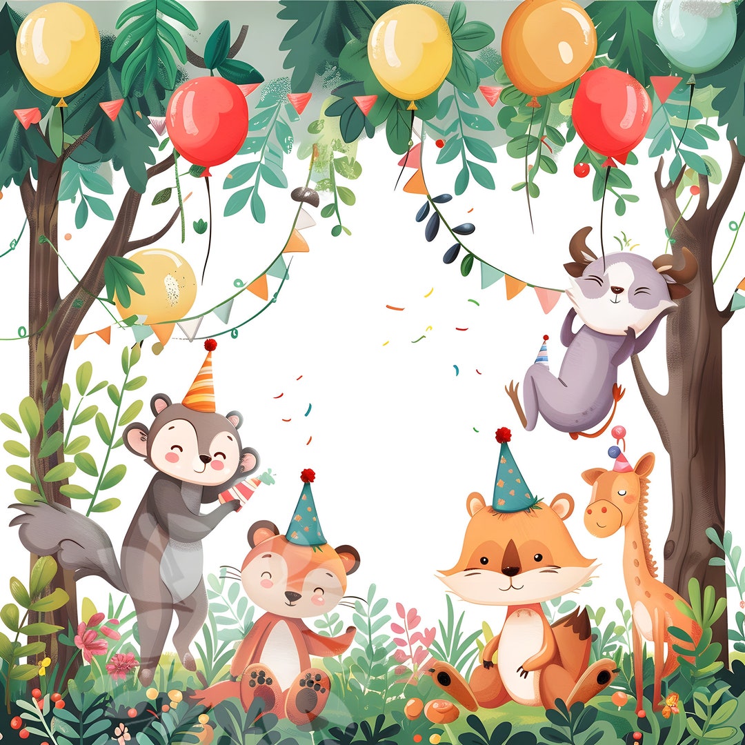 Enchanted Forest Fiesta Clipart: 12 Jpgs for Planners, Journals, Art ...