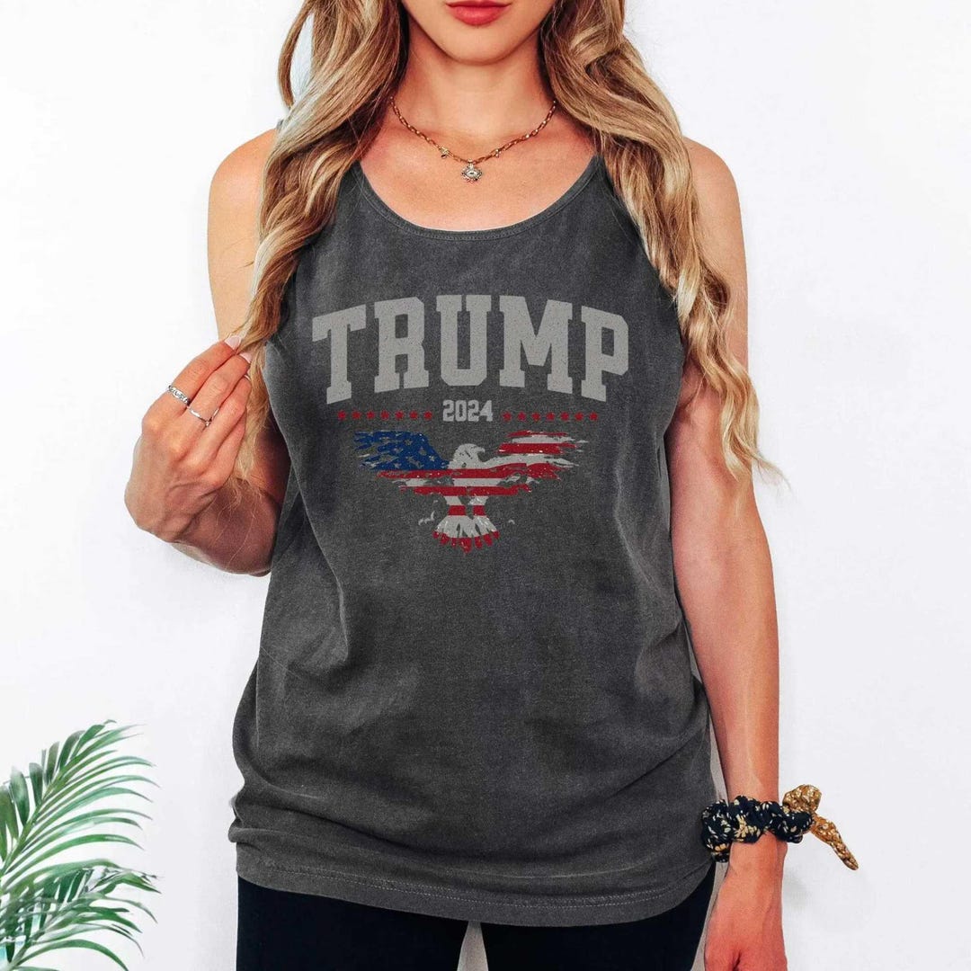 Trump Tank Top, Comfort Colors® Tank Top, MAGA Tank, Republican Tank ...