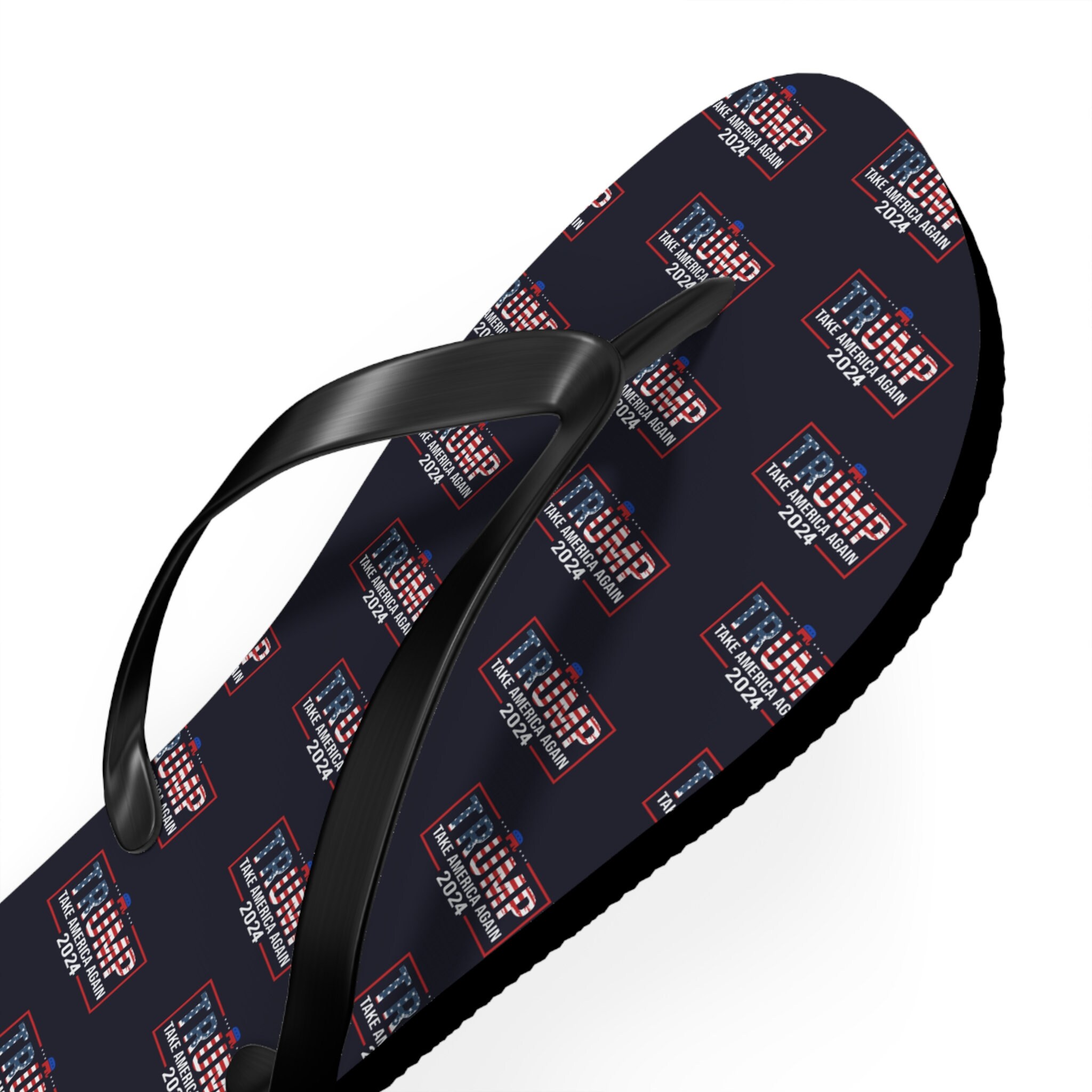 Trump 2024 Flip Flops - Patriotic Summer Footwear - Take America Again ...