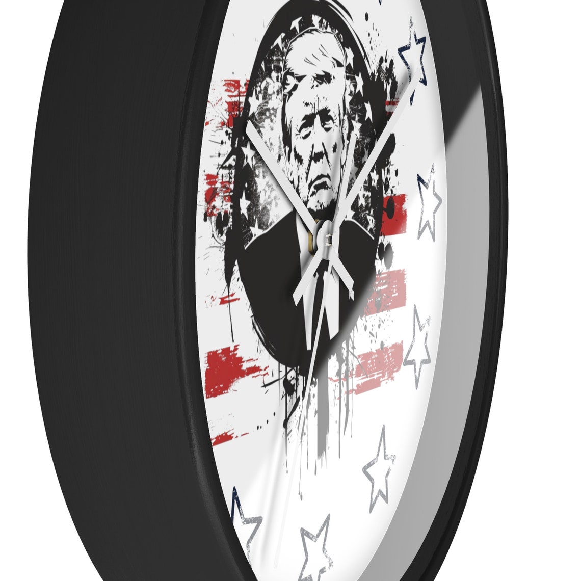 Trump Wall Clock, American Flag Wall Clock, Presidential Clock, Trump ...