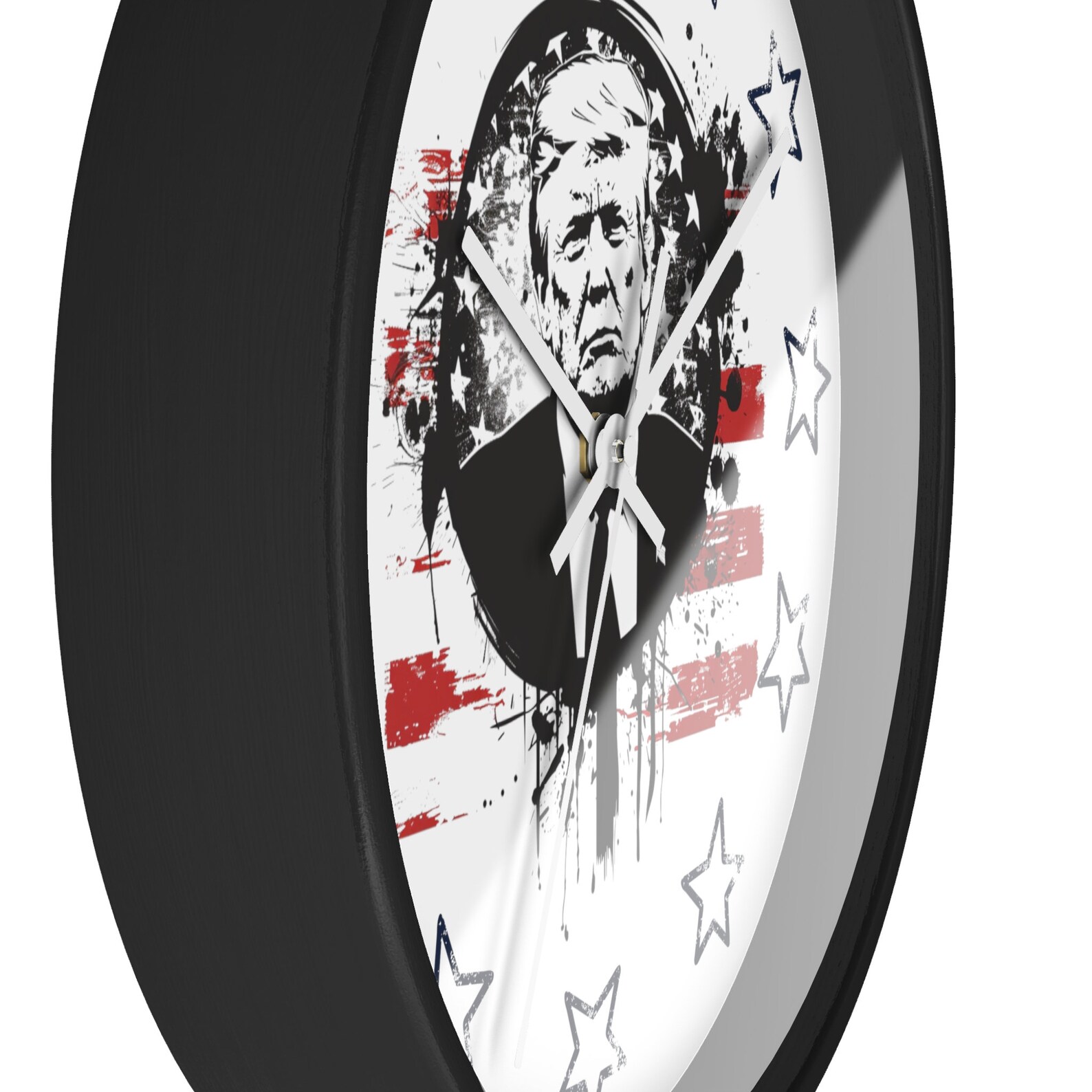 Trump Wall Clock, American Flag Wall Clock, Presidential Clock, Trump ...