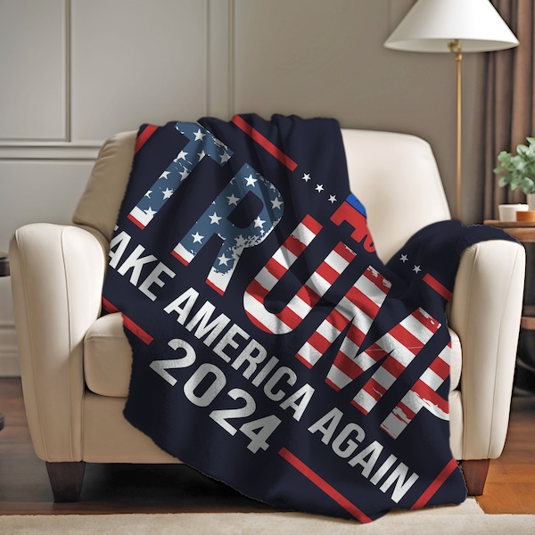 Trump 2024 Throw Blanket - Etsy