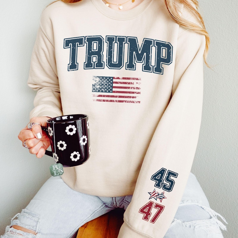 Trump 45 47 Sweatshirt - Etsy