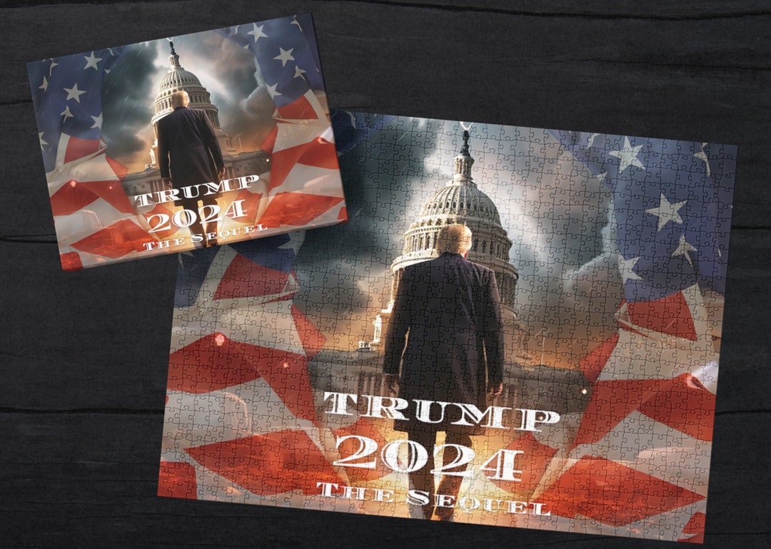 252/520/1014-pieces Trump 2024 Jigsaw Puzzle Capitol Building Artwork ...