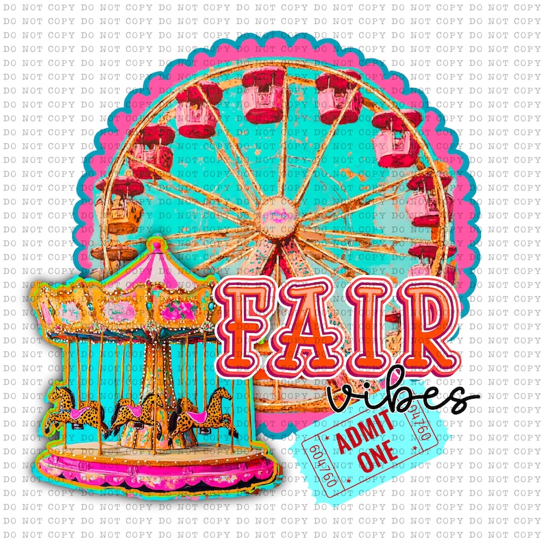 Fair Vibes Png, Fair Png, Design for Sublimation, Design for DTF ...