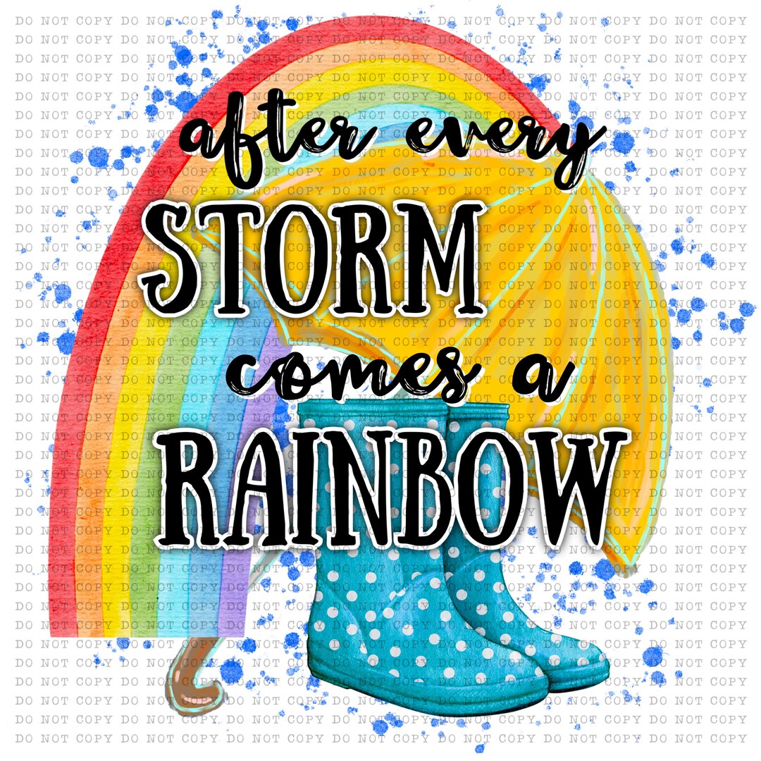 After Every Storm Comes a Rainbow Png, Bible Verse Png, Christian Png ...
