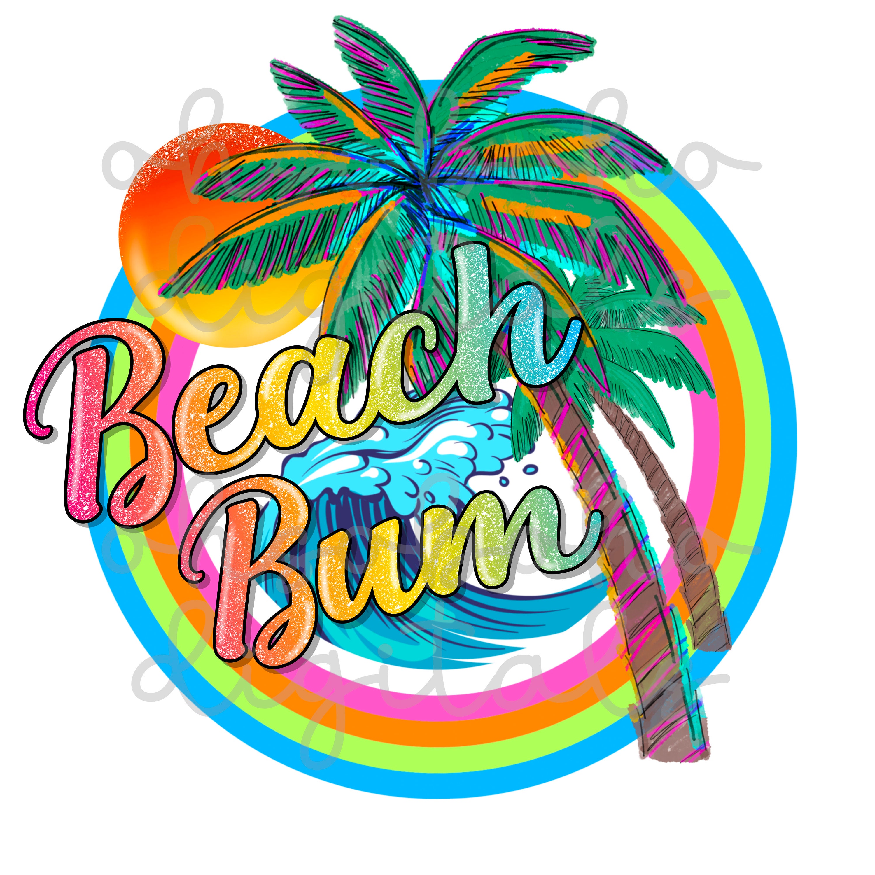 Beach Bum Png, Summer Png, Design for Sublimation, Design for DTF ...