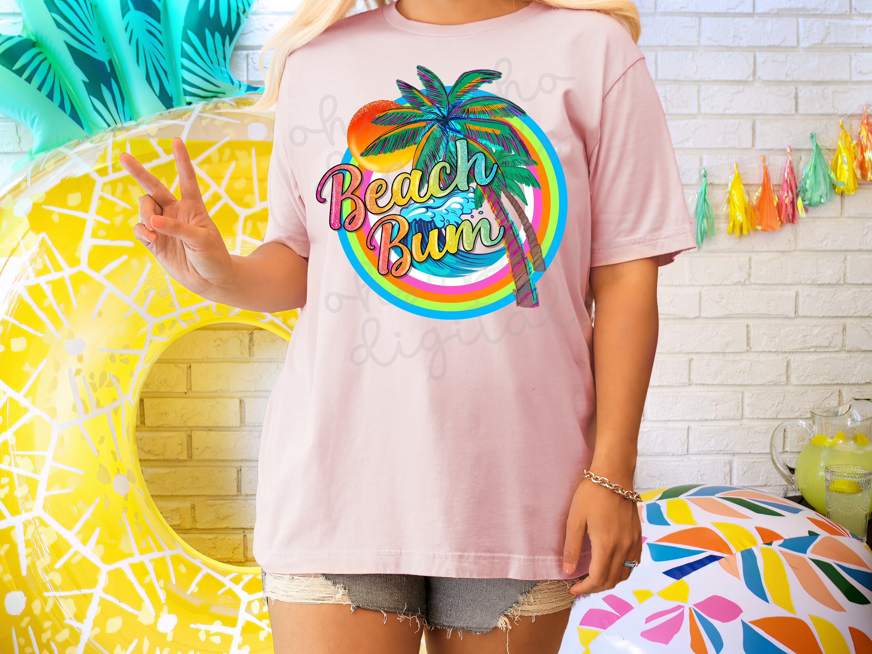 Beach Bum Png, Summer Png, Design for Sublimation, Design for DTF ...