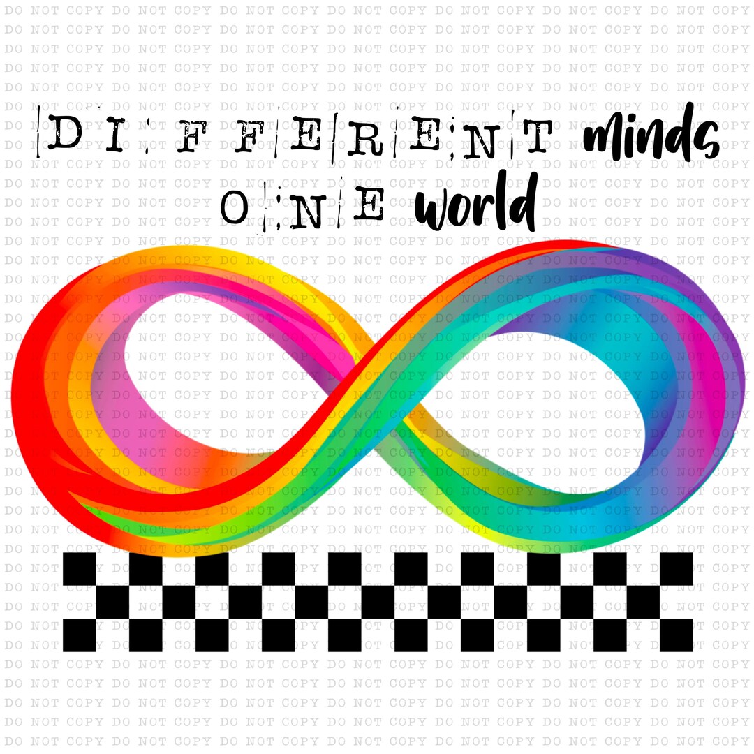 Different Minds, One World Png, Autism Awareness Png, Design for ...