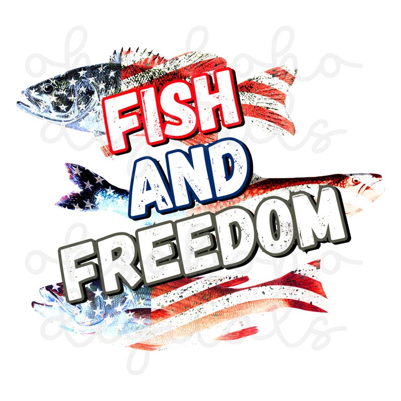 Fish and Freedom Png, Outdoors Png, Men Png, Design for Sublimation ...