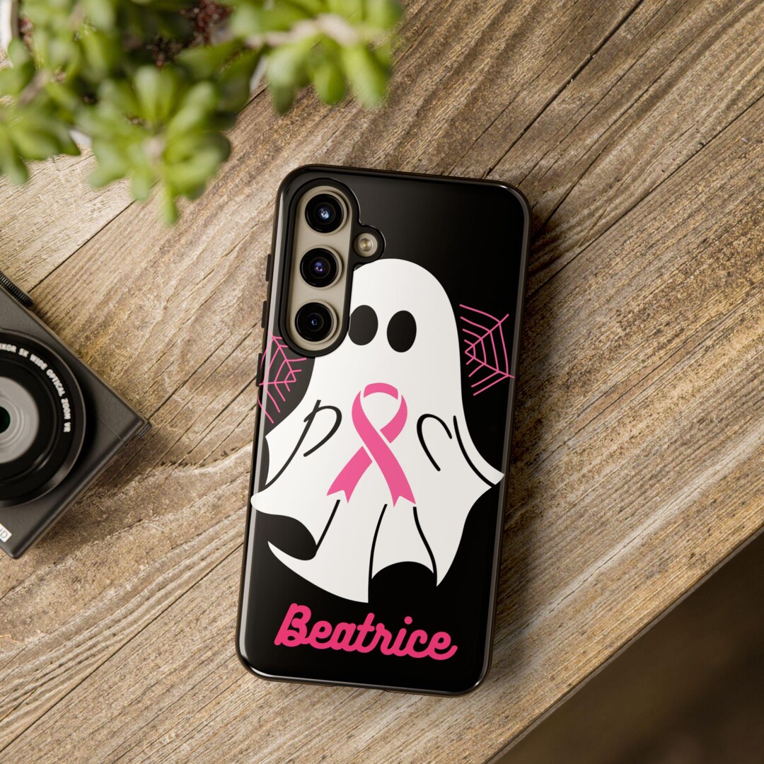 Personalized Breast Cancer Boo Sheet Ghostly Cell / Mobile Phone Tough ...