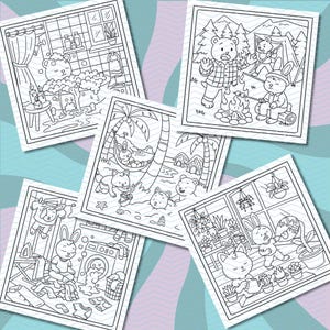 Cute, Cozy, Chaotic by Finley Tails (PDF/JPG): 40 Pages of Cute Animal ...