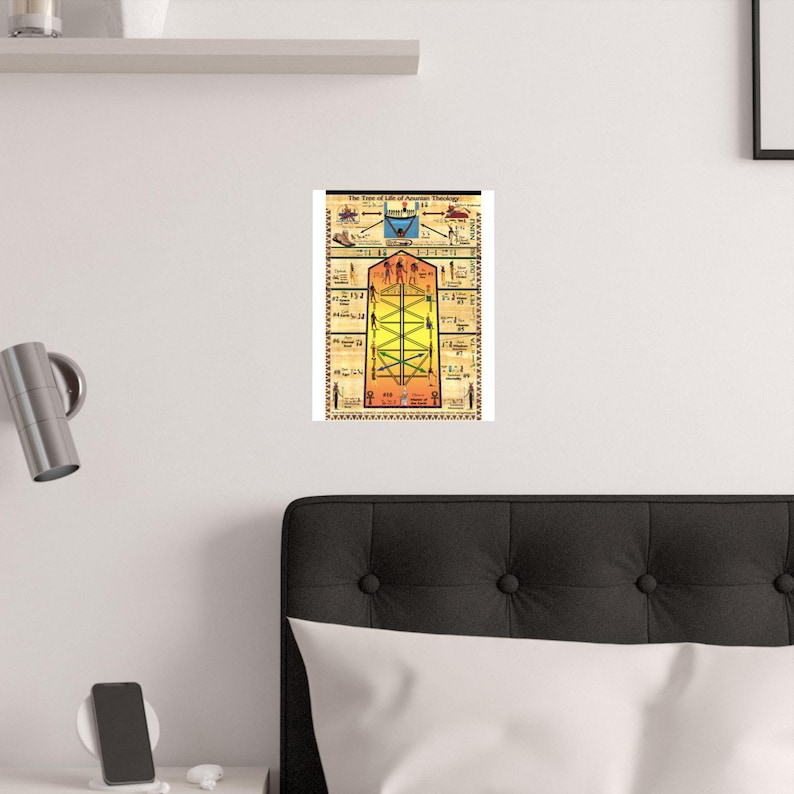 Egyptian Tree of Life Poster Satin Poster | Ancient Egyptian Theology ...
