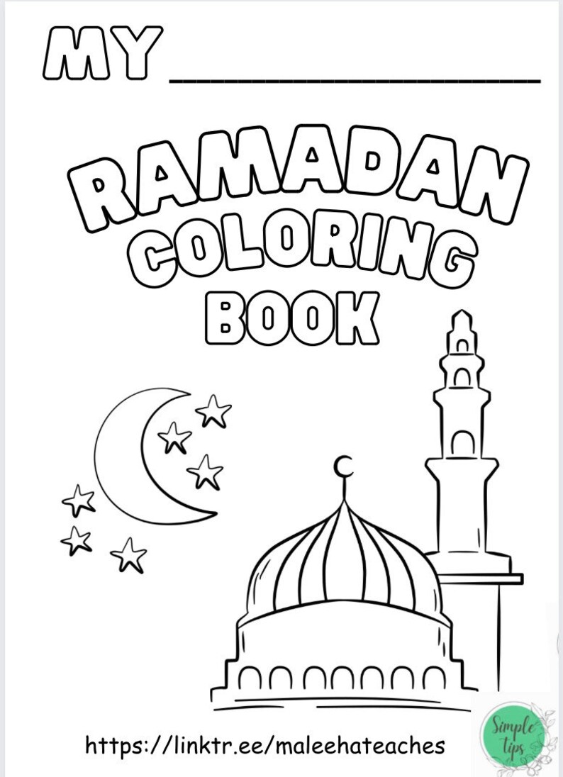 Ramadan Coloring Book - Etsy
