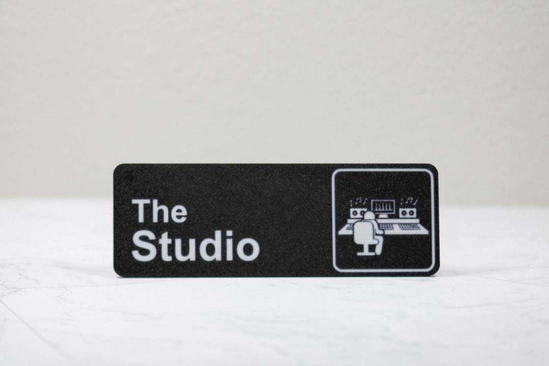 The Studio Sign / Home Studio Accessories / Gift for Musician / Music ...