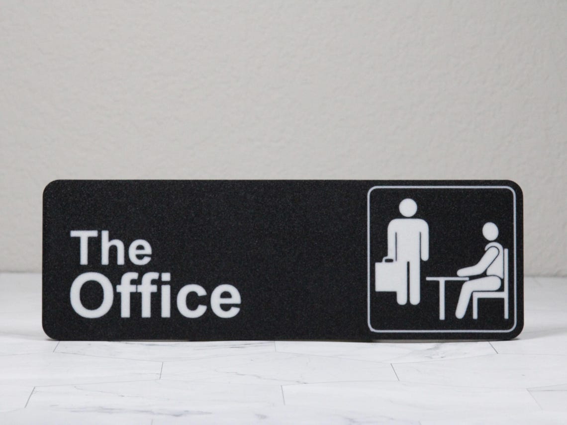 The Office TV Show Sign: 3D Printed Dunder Mifflin Decor - Etsy