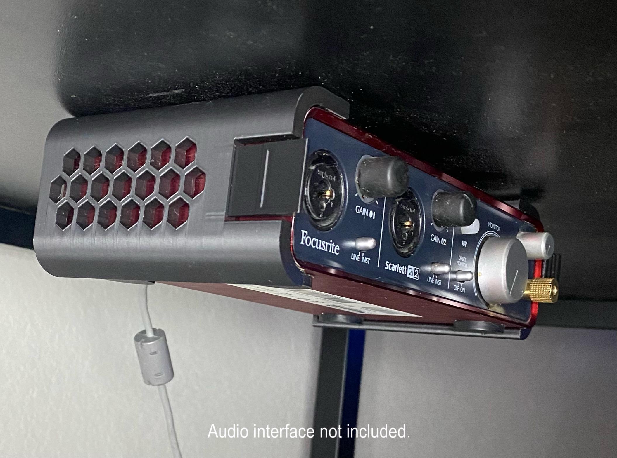 Under Desk Mounting Bracket for Focusrite Scarlett 2i2 2nd Gen / Studio ...
