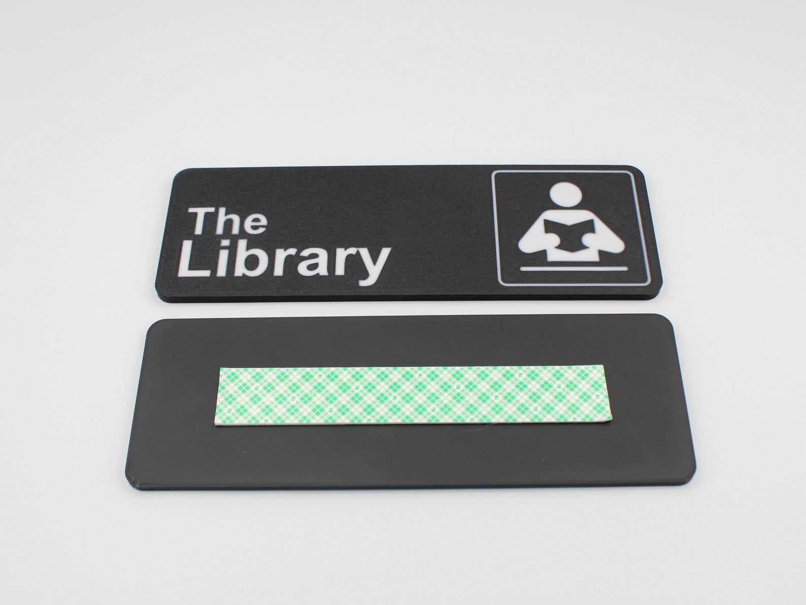 The Library Office Sign – Modern Desk or Wall Decor, Gift for Book ...