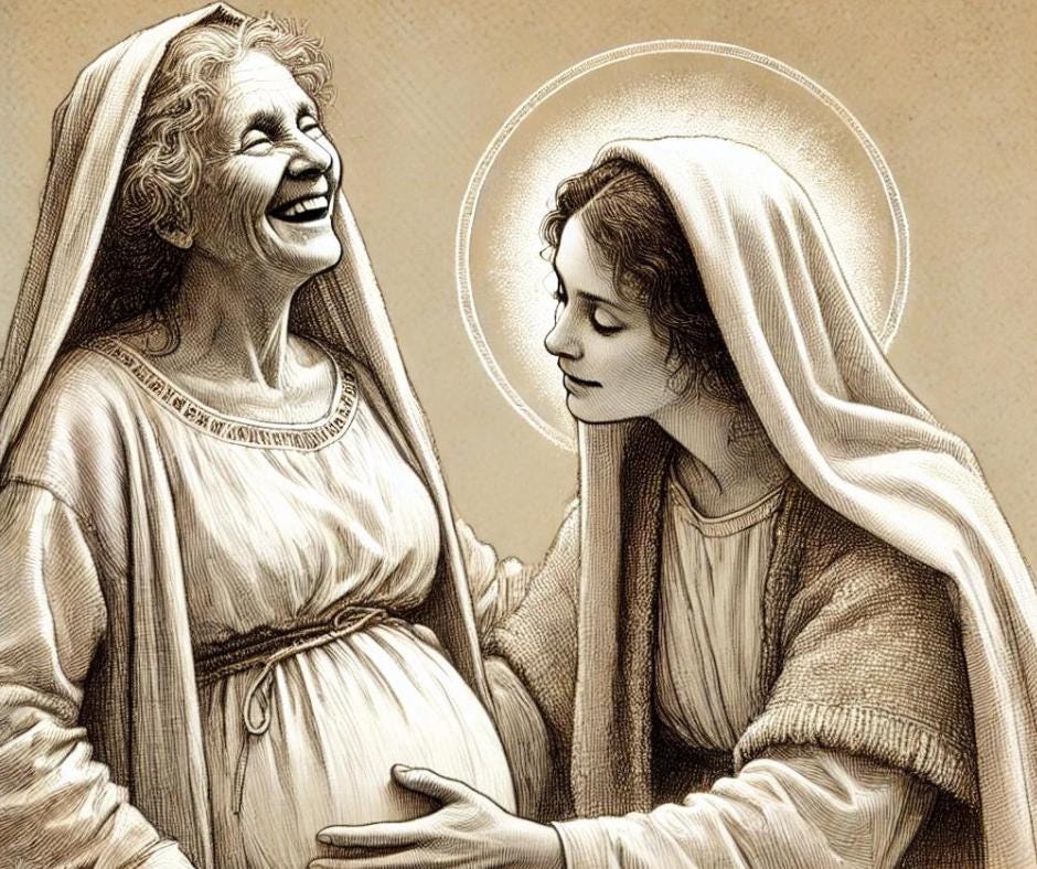 The Visitation Digital Download Mary and Elizabeth Wall Art Instant ...