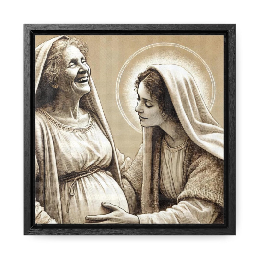 The Visitation Canvas Print - Catholic Art of Mary and Elizabeth ...