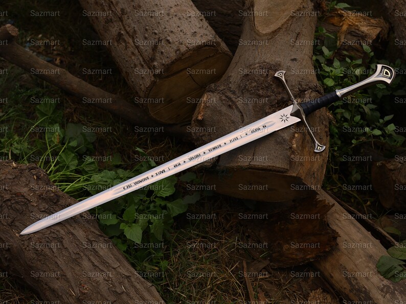 Handmade Anduril Steel Sword, Master Sword Replica, Lord of the Ring ...