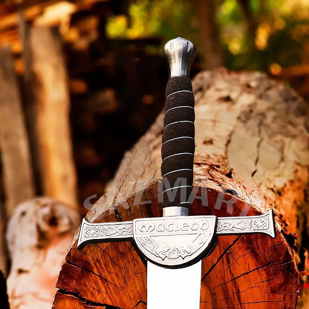 Hand Forged Damascus Steel King Solomon Sword Israel Star david ...