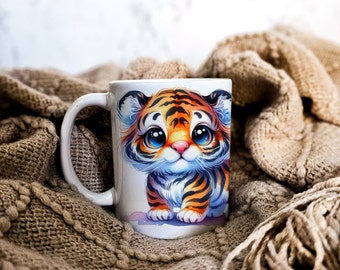 Tiger Mug - Etsy