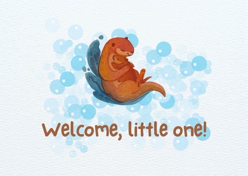 Baby Birth Card Print at Home Baby Congratulations Card Welcome Baby ...