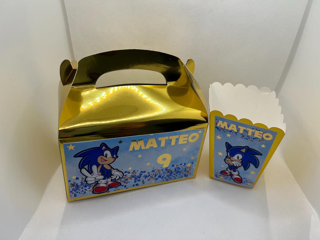 Custom Sonic Treat Box / Favor Box/ Party Box - Etsy