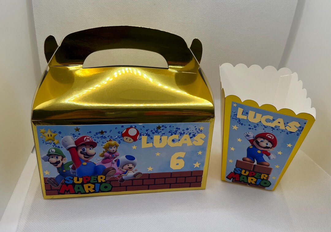 Custom Super Mario Treat Box / Favor Box - Etsy
